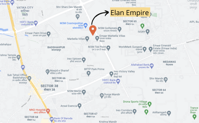 Elan Empire SCO Plots, Sector 66 Gurgaon | Commercial Plots in gurgaon